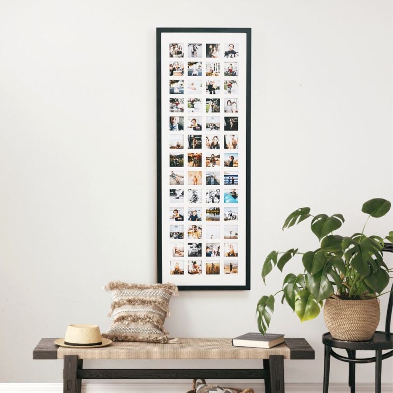 Black Multi Photo Frame | Featuring 52 of your own photos | Inkifi