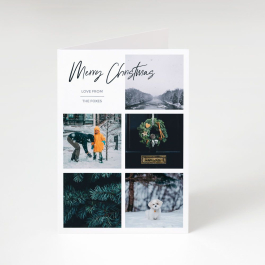 A Christmas Montage Personalised Christmas Card | Inkifi US