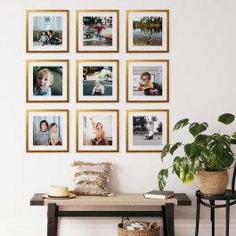 The Grid Gold | Photo Gallery Wall | Inkifi