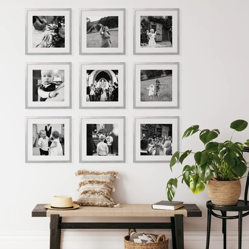 silver gallery wall frames